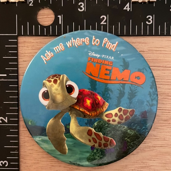 Other | 203 Disney Pixar Finding Nemo Collectors Pin Back Button | Poshmark